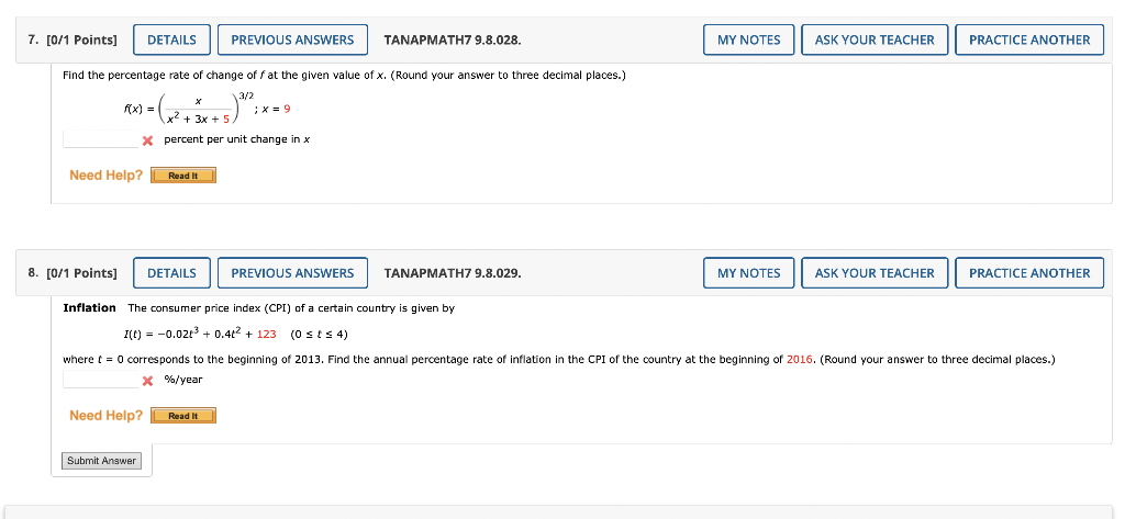 Solved 7. [0/1 Points] DETAILS PREVIOUS ANSWERS TANAPMATH7 | Chegg.com