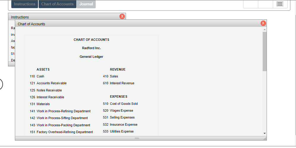 Solved Radford Inc. manufactures a sugar product by a | Chegg.com