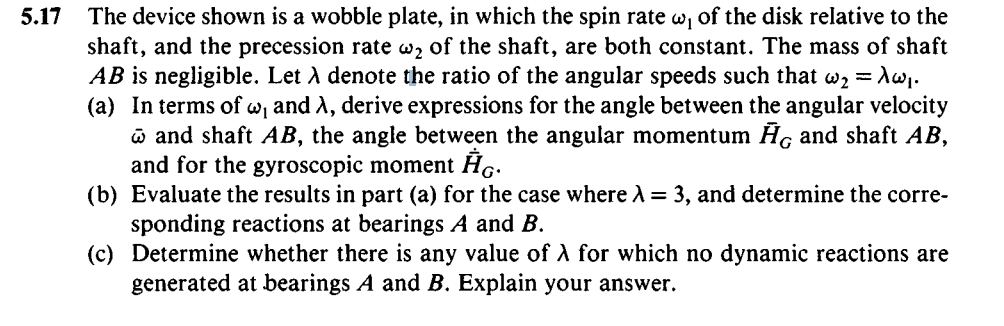 17 The device shown is a wobble plate, in which the | Chegg.com