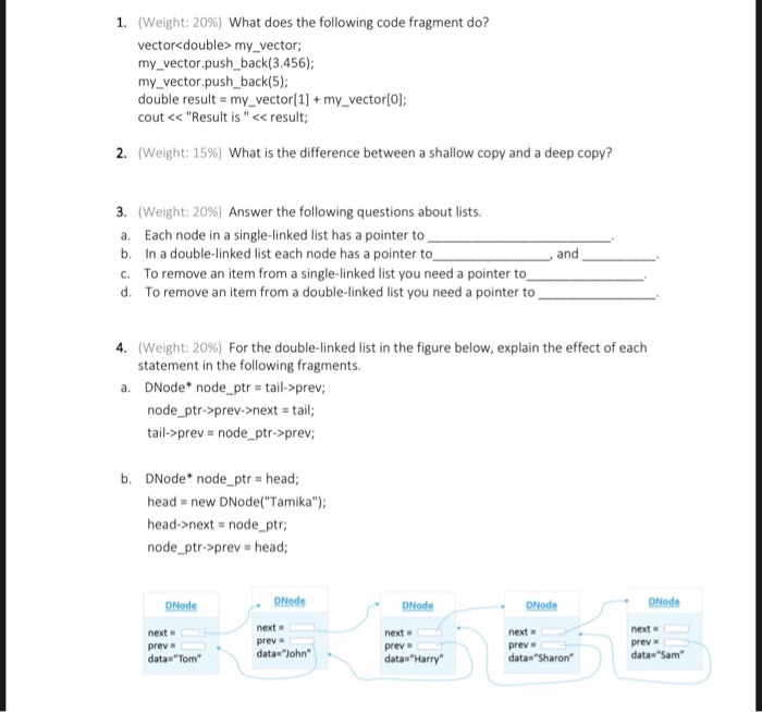 Solved I. (Weight: 2096) what does the following code | Chegg.com
