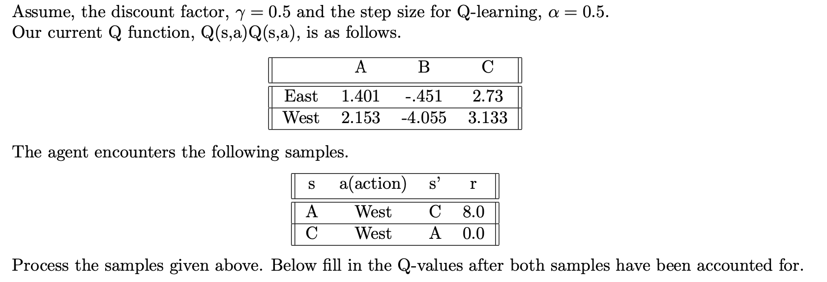 Solved Consider an MDP with 3 states, A, B and C; and 2 | Chegg.com