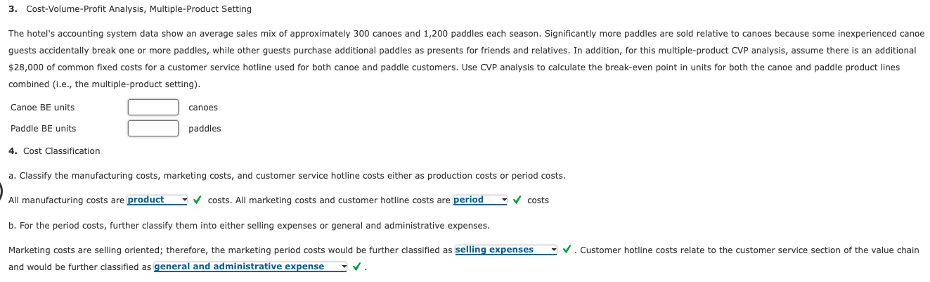 Solved combined (i.e., the multiple-product setting). Canoe | Chegg.com