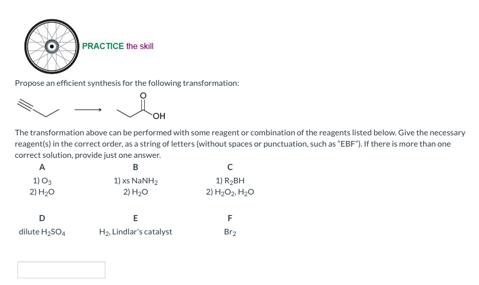 PRACTICE the skill Propose an efficient synthesis for | Chegg.com