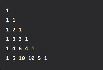 Solved debug in C++. Must be Pascals Triangle like the | Chegg.com
