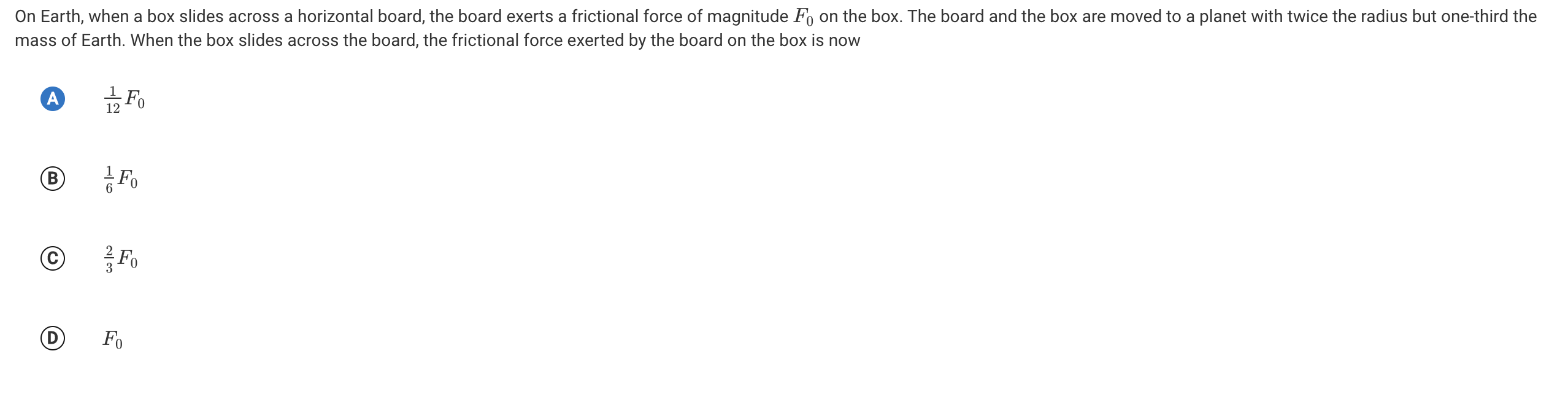 Solved On Earth, when a box slides across a horizontal | Chegg.com
