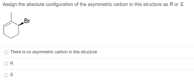 Solved Assign the absolute configuration of the asymmetric | Chegg.com