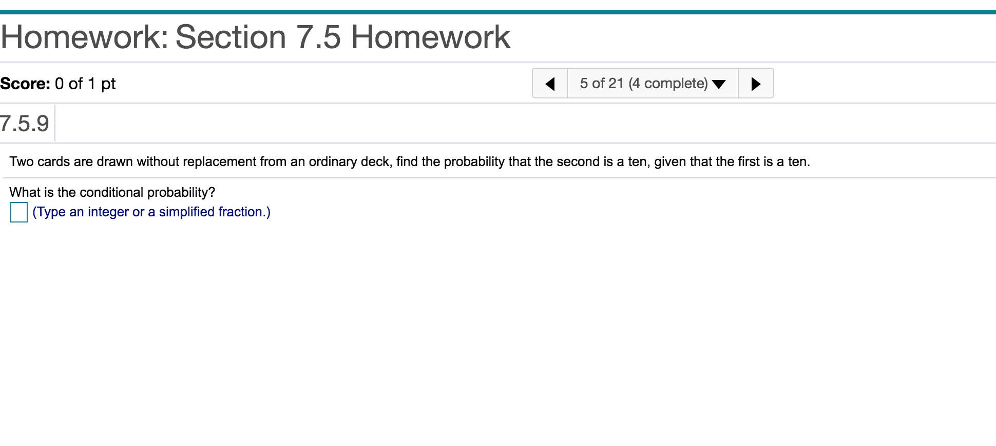 Solved Homework Section 7 5 Homework Score 0 Of 1 Pt 7 5 9