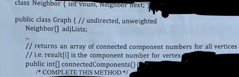 Solved b) In an undirected, unweighted graph, some vertices | Chegg.com