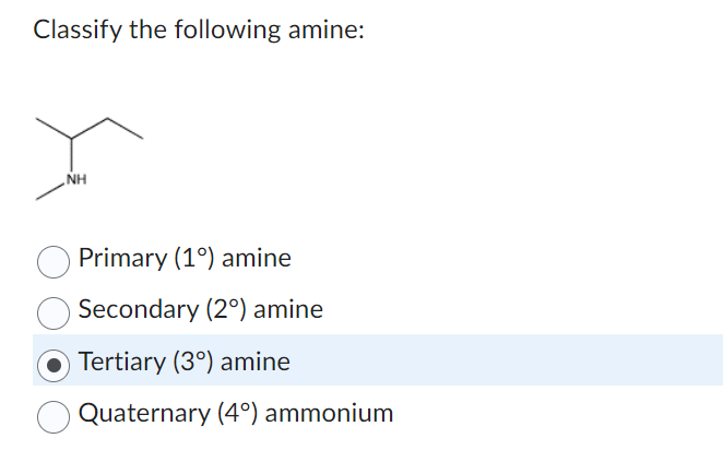 Solved The name of the following molecule is:Classify the | Chegg.com