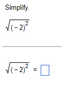 Solved Simplify.(-2)22(-2)22= | Chegg.com