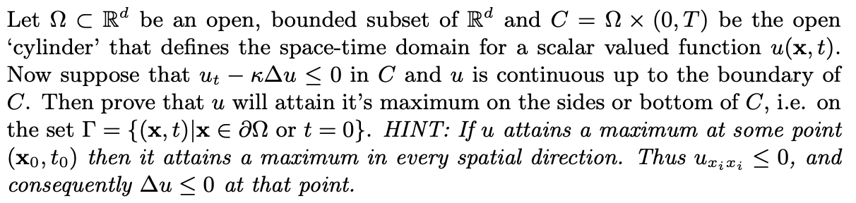 Let Ω⊂Rd be an open, bounded subset of Rd and | Chegg.com