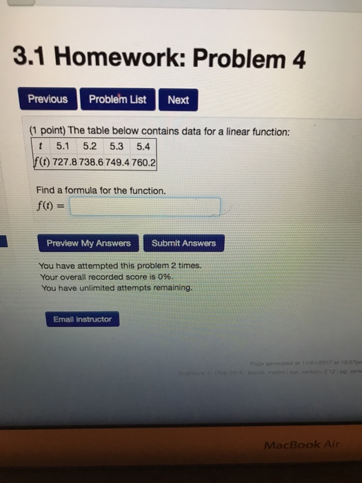 Solved 3.1 Homework: Problem 4 PreviousProblem List Next (1 | Chegg.com Solved 3.1 Homework: Problem 4 PreviousProblem List Next (1 | Chegg.com