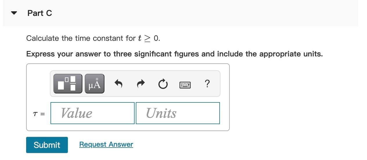 Solved Review Constants After the switch in the circuit in | Chegg.com