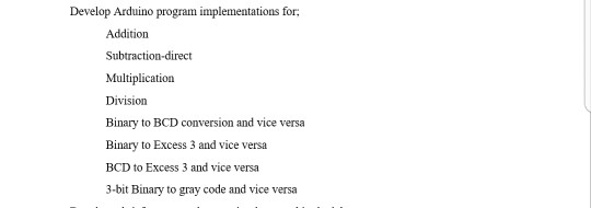 Solved Develop Arduino program, C, C++, JAVA, assembly and | Chegg.com