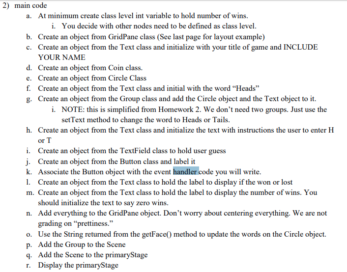 3) Your Event Handler Code for the Button object a. | Chegg.com