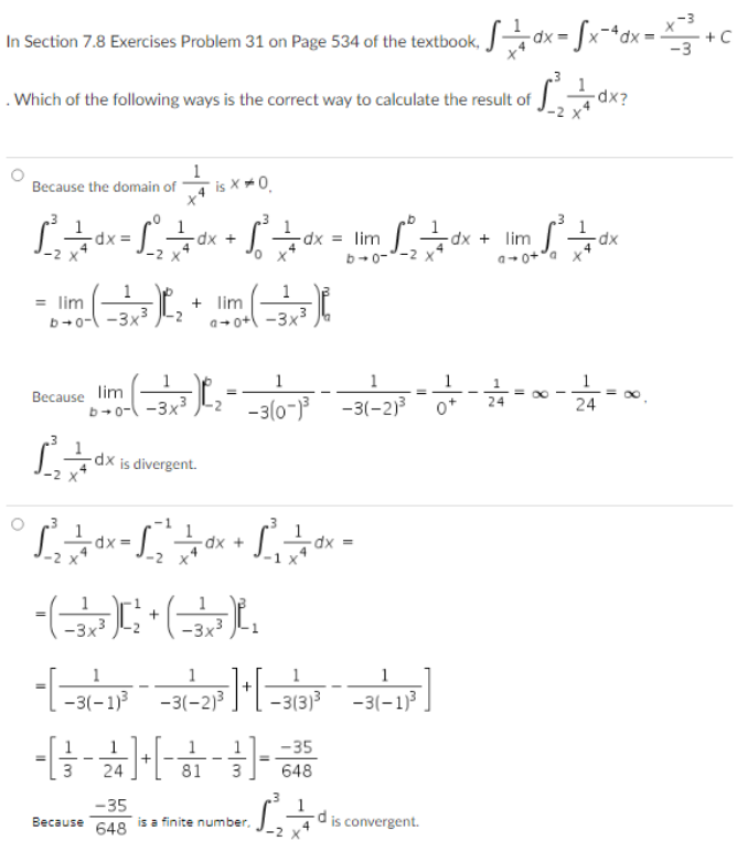 Solved In Section 7.8 Exercises Problem 31 on Page 534 of | Chegg.com