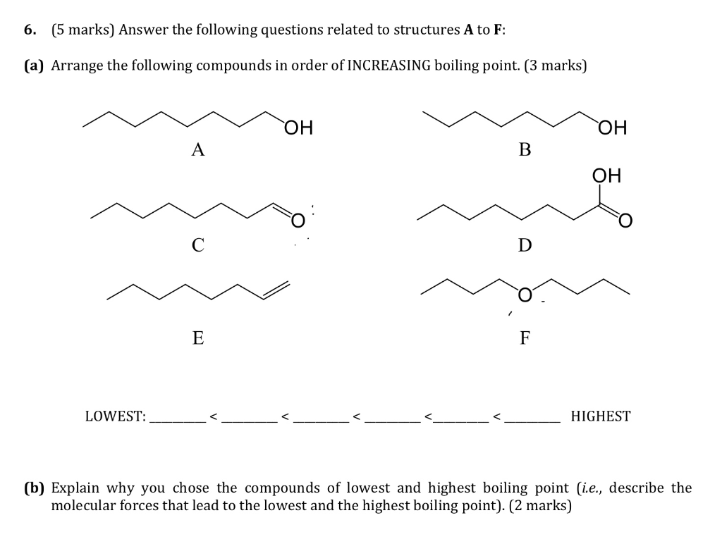 Solved 6. (5 marks) Answer the following questions related | Chegg.com
