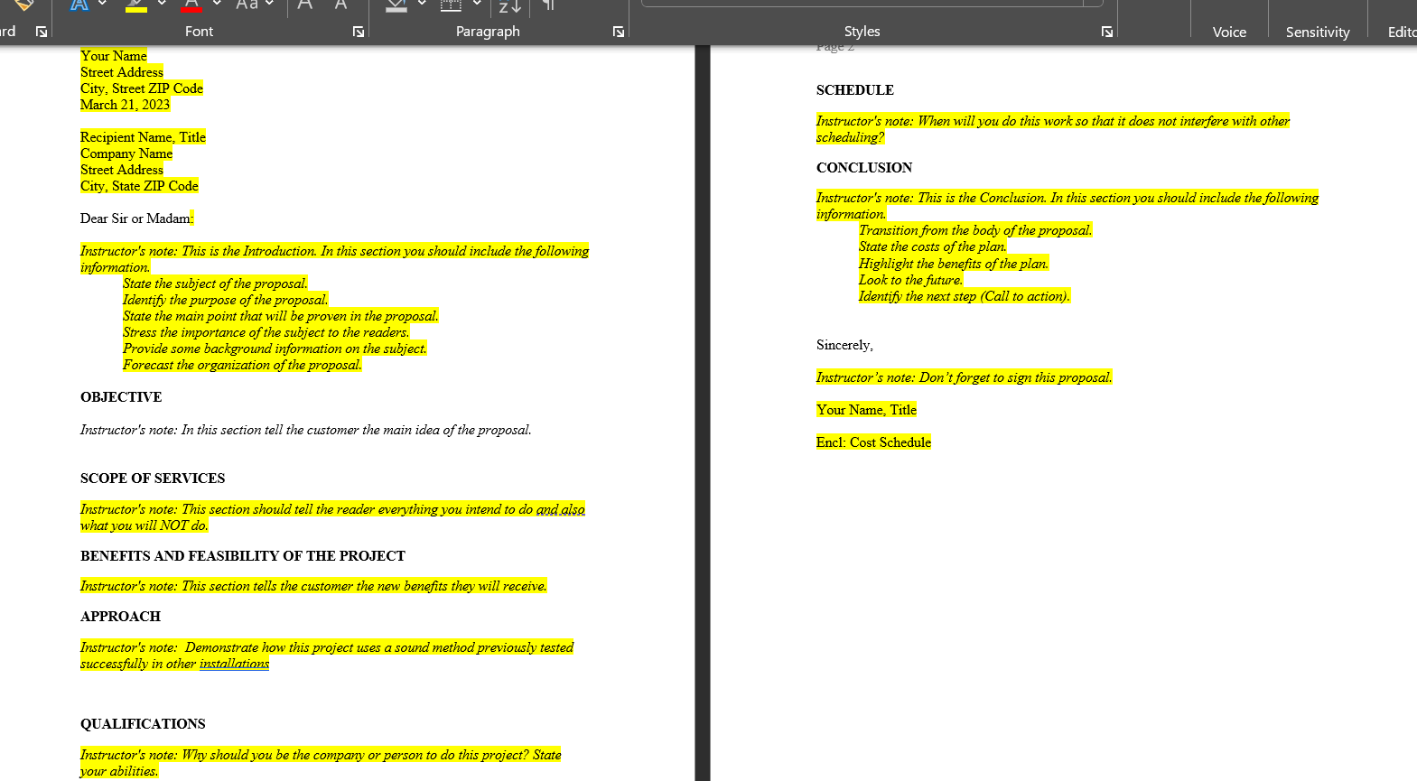 Solved Your Name Street Address City, Street ZIP Code | Chegg.com
