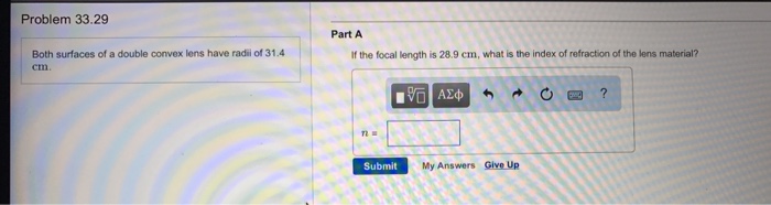 Solved Both surfaces of a double convex lens have radii of | Chegg.com