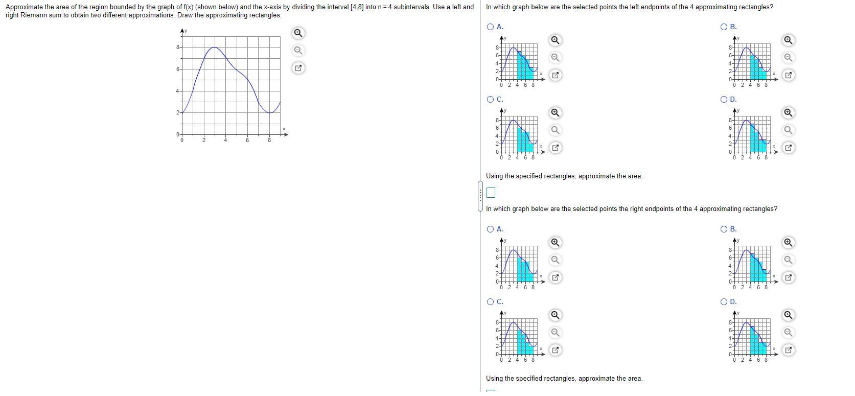Solved Approximate the area of the region bounded by the | Chegg.com