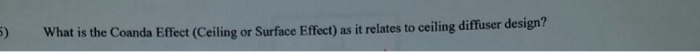 Solved ) What t is the Coanda Effect (Ceiling or Surface | Chegg.com