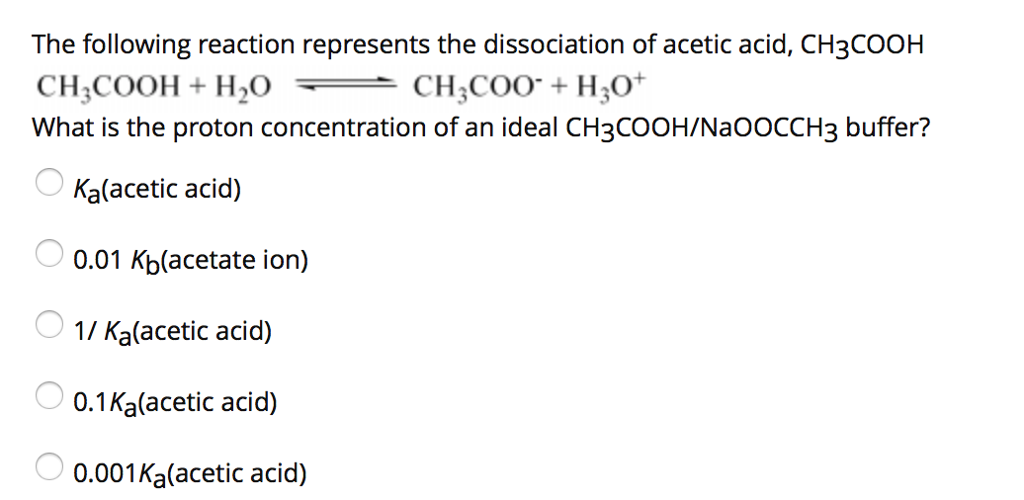Solved The following reaction represents the dissociation of | Chegg.com
