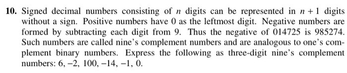 Solved Signed decimal numbers consisting of n digits can be | Chegg.com