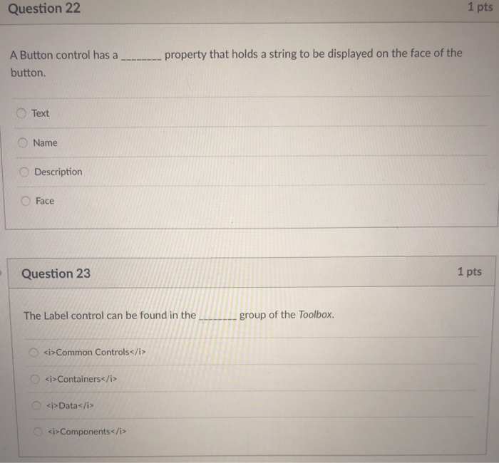 Solved Question 2 Programming languages have.that perform | Chegg.com