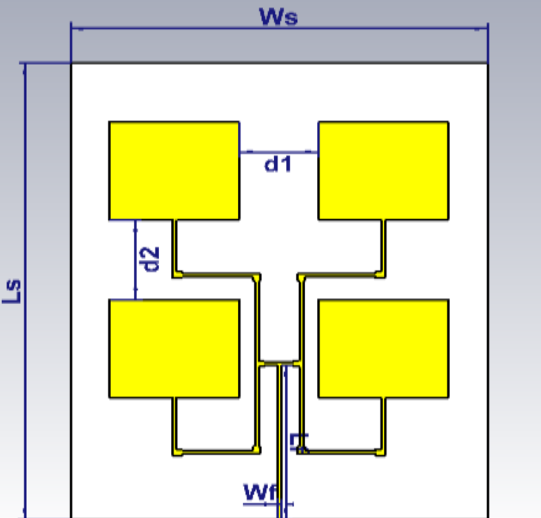 Solved so I'm designing a microstrip patch antenna array by | Chegg.com
