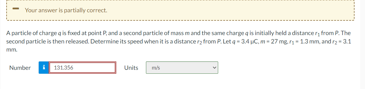 Solved A particle of charge q is fixed at point P, and a | Chegg.com