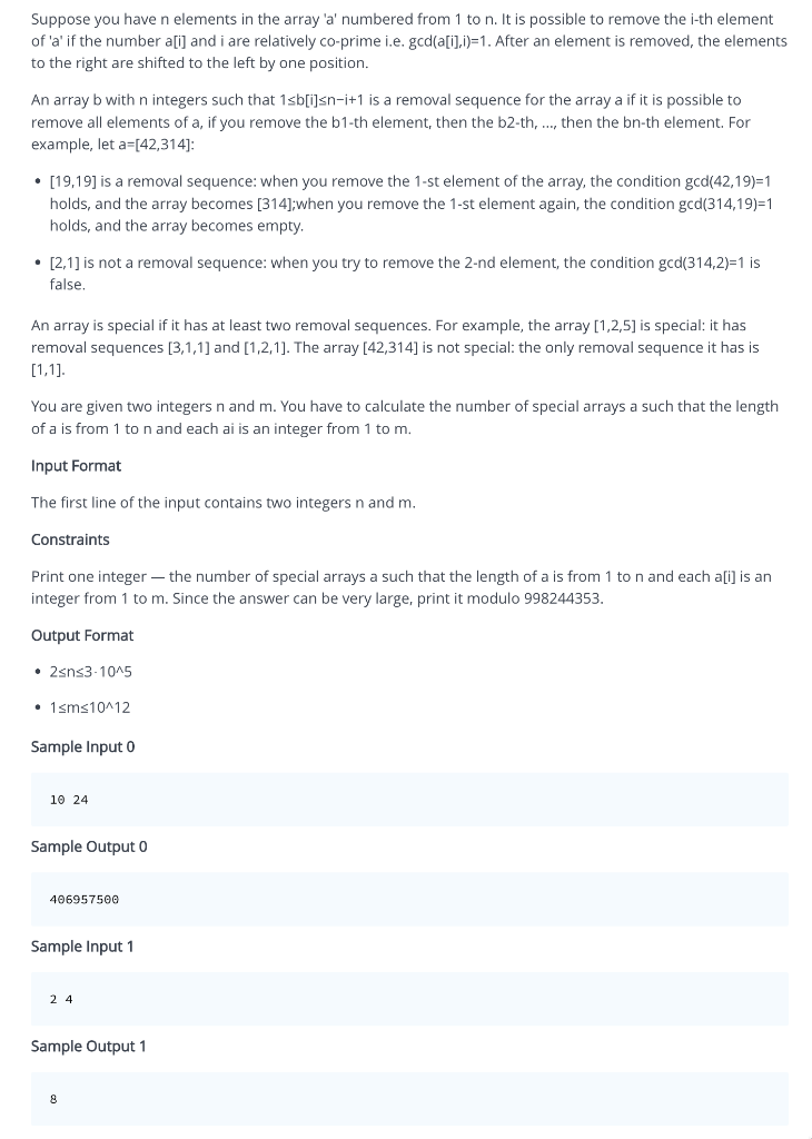 Solved Suppose you have n elements in the array 'a' numbered | Chegg.com