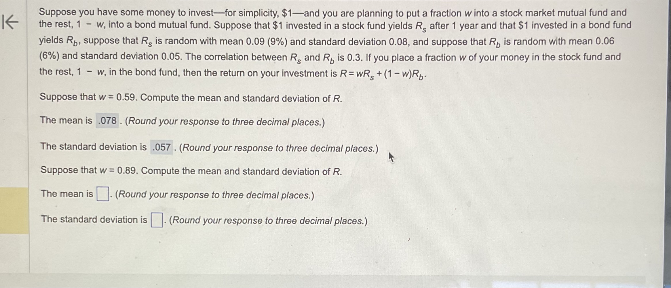 Solved Suppose you have some money to invest-for simplicity, | Chegg.com