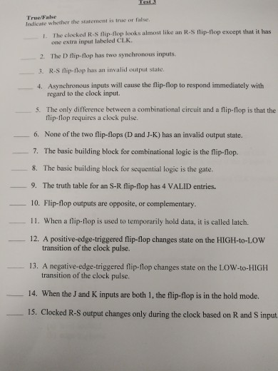 Solved True/False Indicate whether the statement is true or | Chegg.com