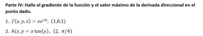 Solved Part 4: Find the gradient of the function and the | Chegg.com