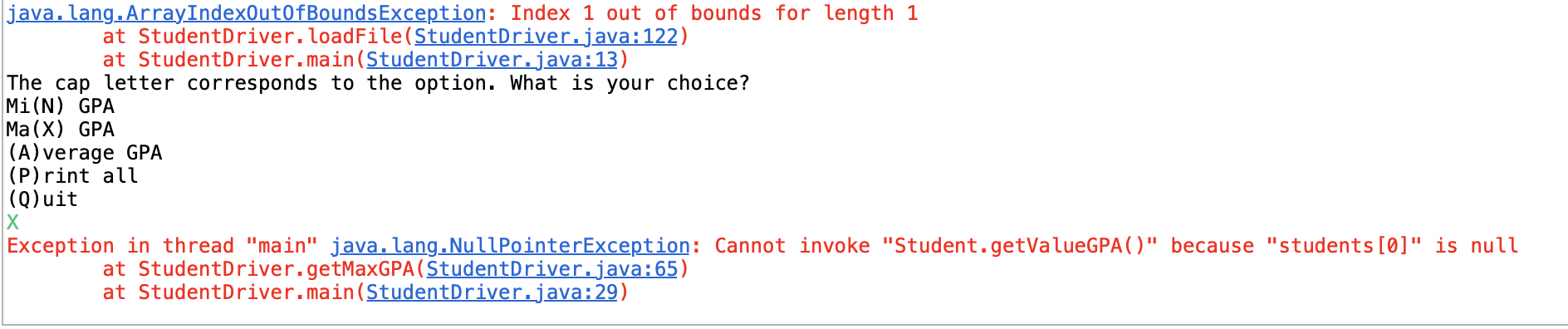 Solved Program should run WITHOUT GLOBAL VARIABLE ArrayList | Chegg.com