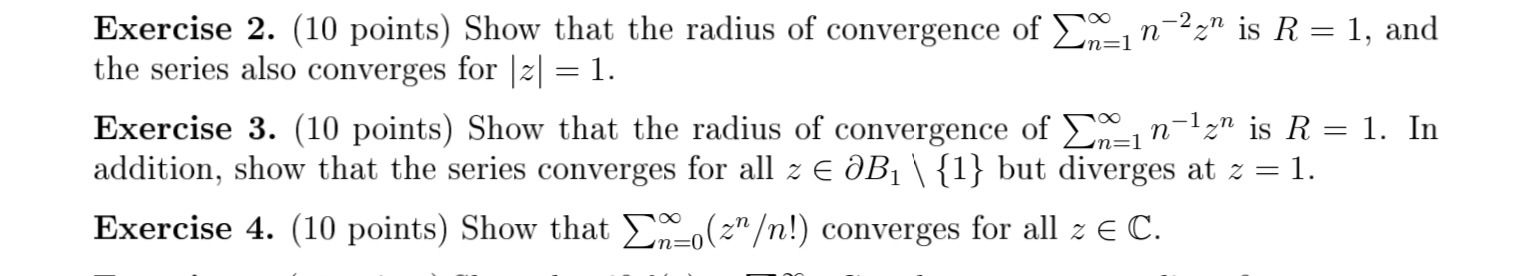Solved Exercise 2 10 Points Show That The Radius Of 