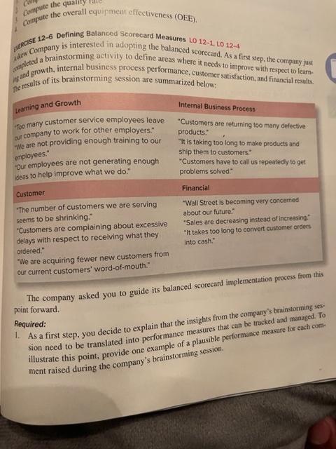 conpute the quality rate compute the overall | Chegg.com