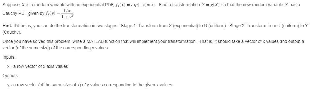 Suppose X Is A Random Variable With An Exponential 8367