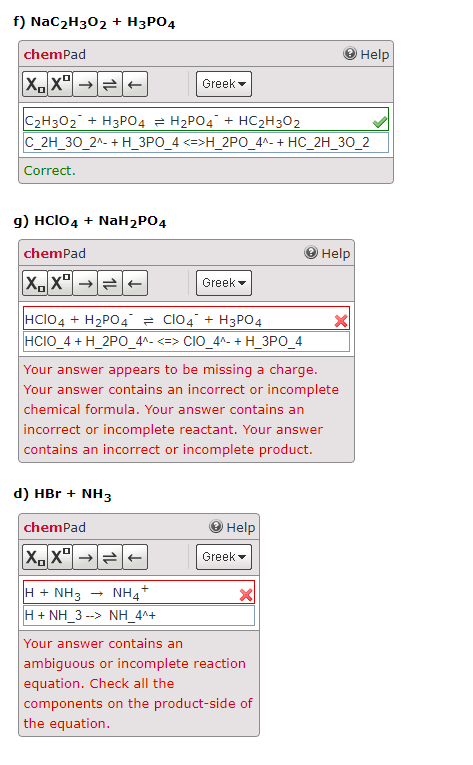Solved Use the Acid-Base Table to write net equations for | Chegg.com