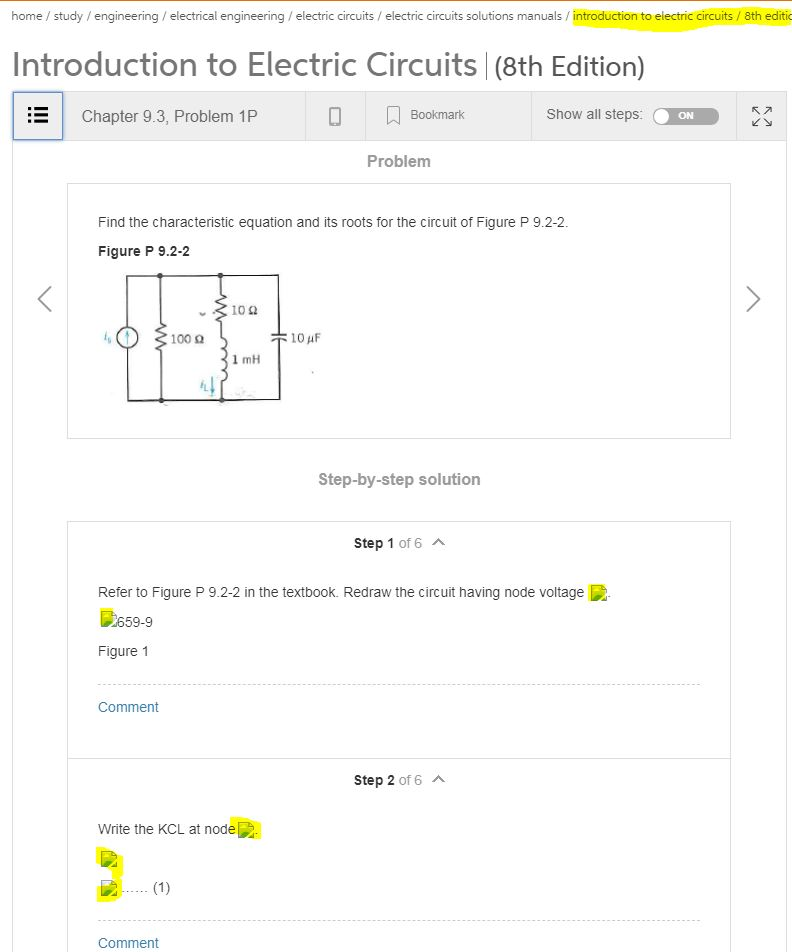 Solved home / study /engineering / electrical engineering | Chegg.com