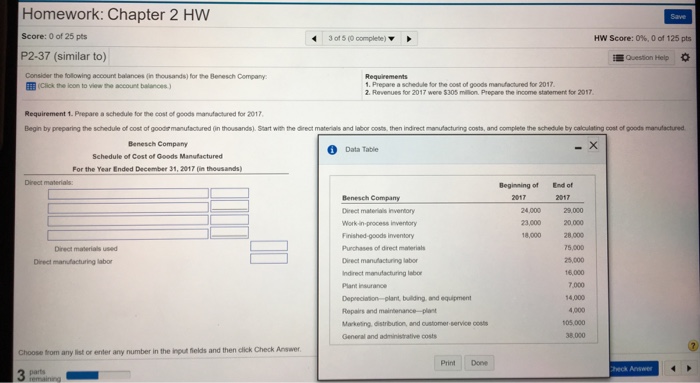 Solved Homework: Chapter 2 HW Score: 0 of 25 pts P2-37 | Chegg.com
