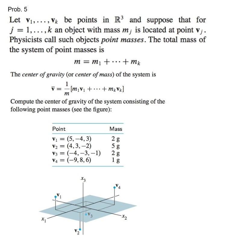 Solved Prob. 5 Let v,, Vk be points in R3 and suppose that | Chegg.com