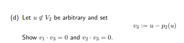 Solved (c) Define the linear transformation p2:Rn→Rn by | Chegg.com