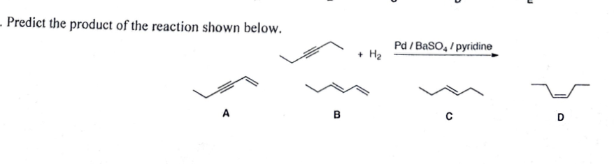 Solved Predict the product of the reaction shown below. | Chegg.com