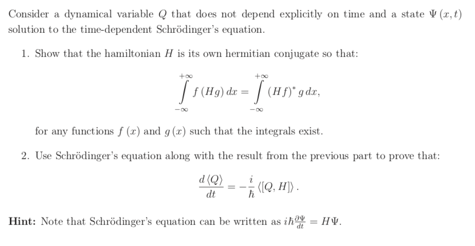Solved Consider a dynamical variable Q that does not depend | Chegg.com