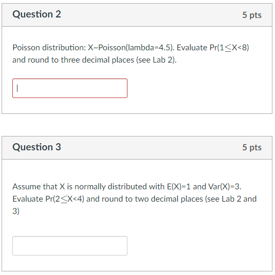 Solved Question 2 5 pts Poisson distribution: | Chegg.com Solved Question 2 5 pts Poisson distribution: | Chegg.com