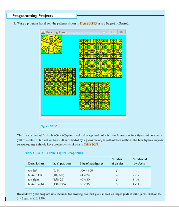 Solved I believed the class should be called Drawing | Chegg.com