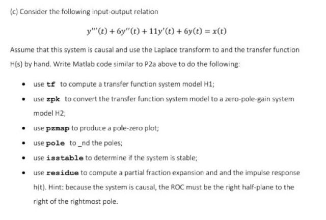Question 6 Here is some Matlab code that uses this | Chegg.com