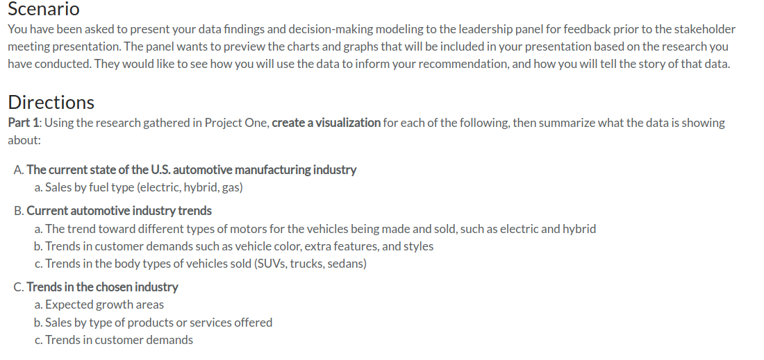 Solved scenario You have been asked to present your data | Chegg.com
