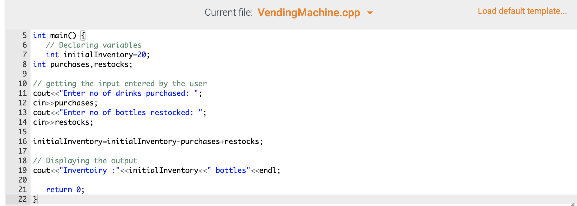 Solved 2.24 LAB: Vending machine Given two integers as user | Chegg.com Solved 2.24 LAB: Vending machine Given two integers as user | Chegg.com